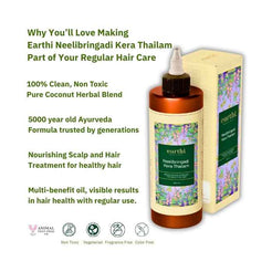 Neelibringadi Hair Oil - Natural Hair Growth & Anti-Graying Treatment ...